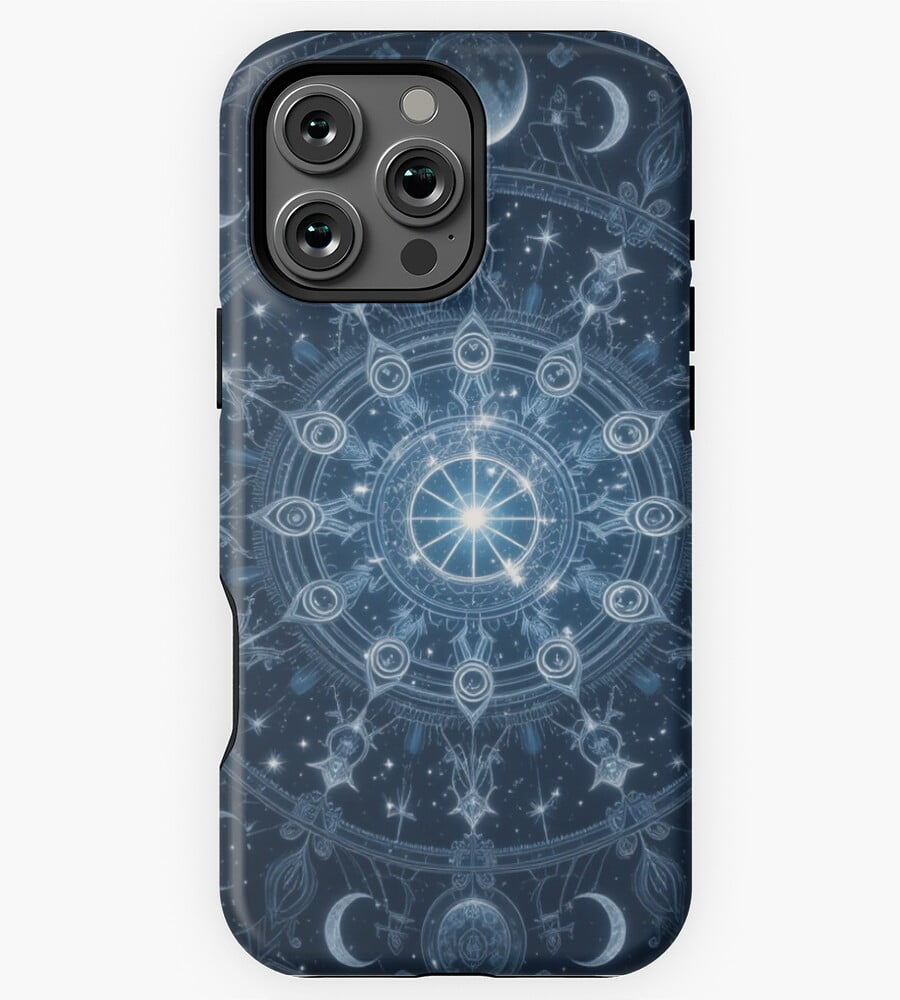 Celestial Mandala Night Sky GA873 Phone Case for iPhone 11 to 17 Pro ...