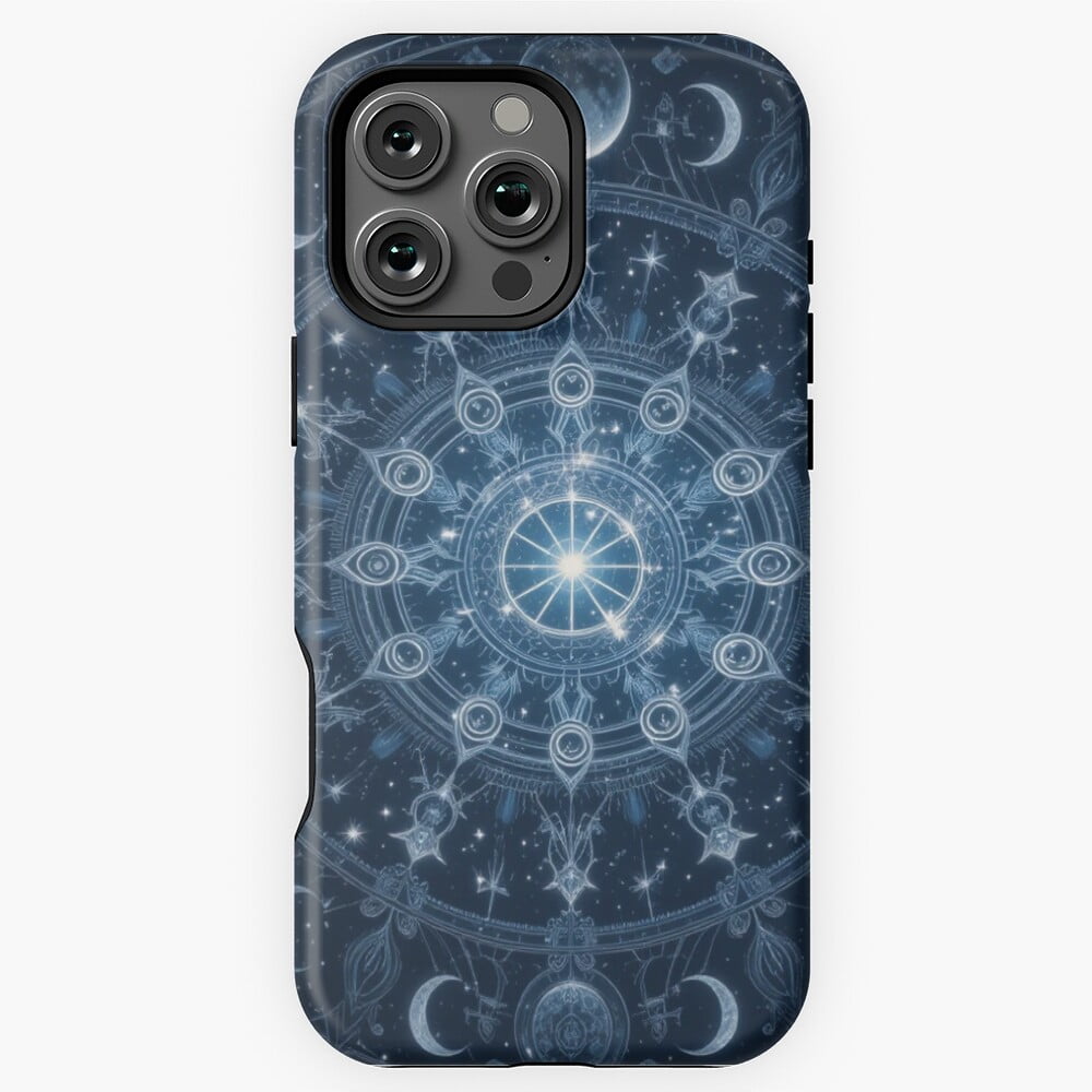 Celestial Mandala Night Sky Phone Case for iPhone 16 15 14 13 12 11 Pro ...