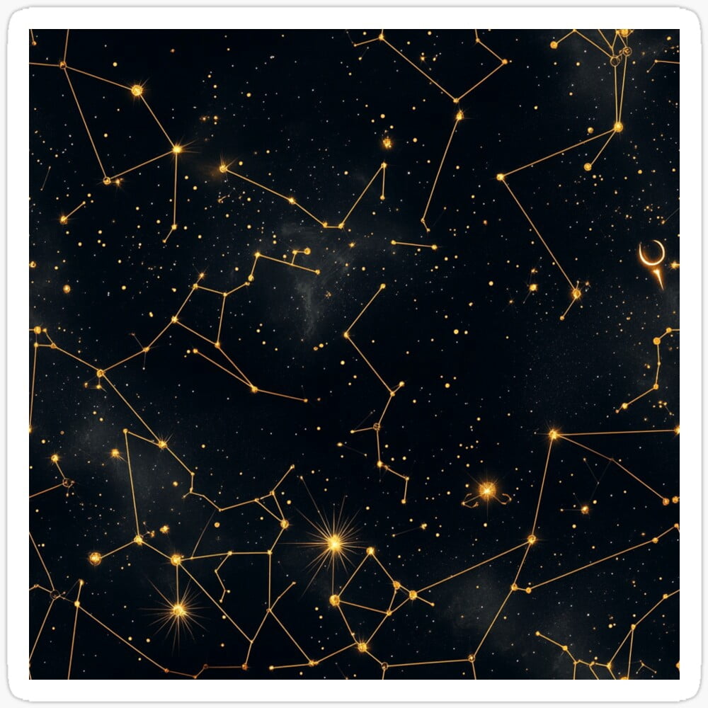 Celestial Map With Precious Reflections Sticker Kir-4048 - Walmart.com