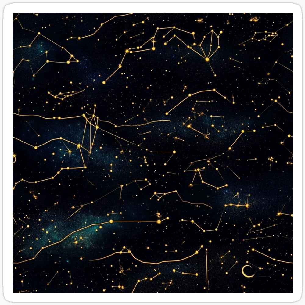 Celestial Map With Precious Reflections Sticker Kir-4056 - Walmart.com