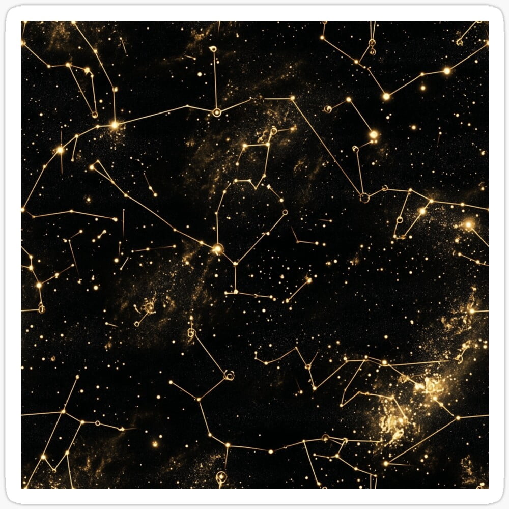 Celestial Map With Precious Reflections Sticker Kir-4058 - Walmart.com