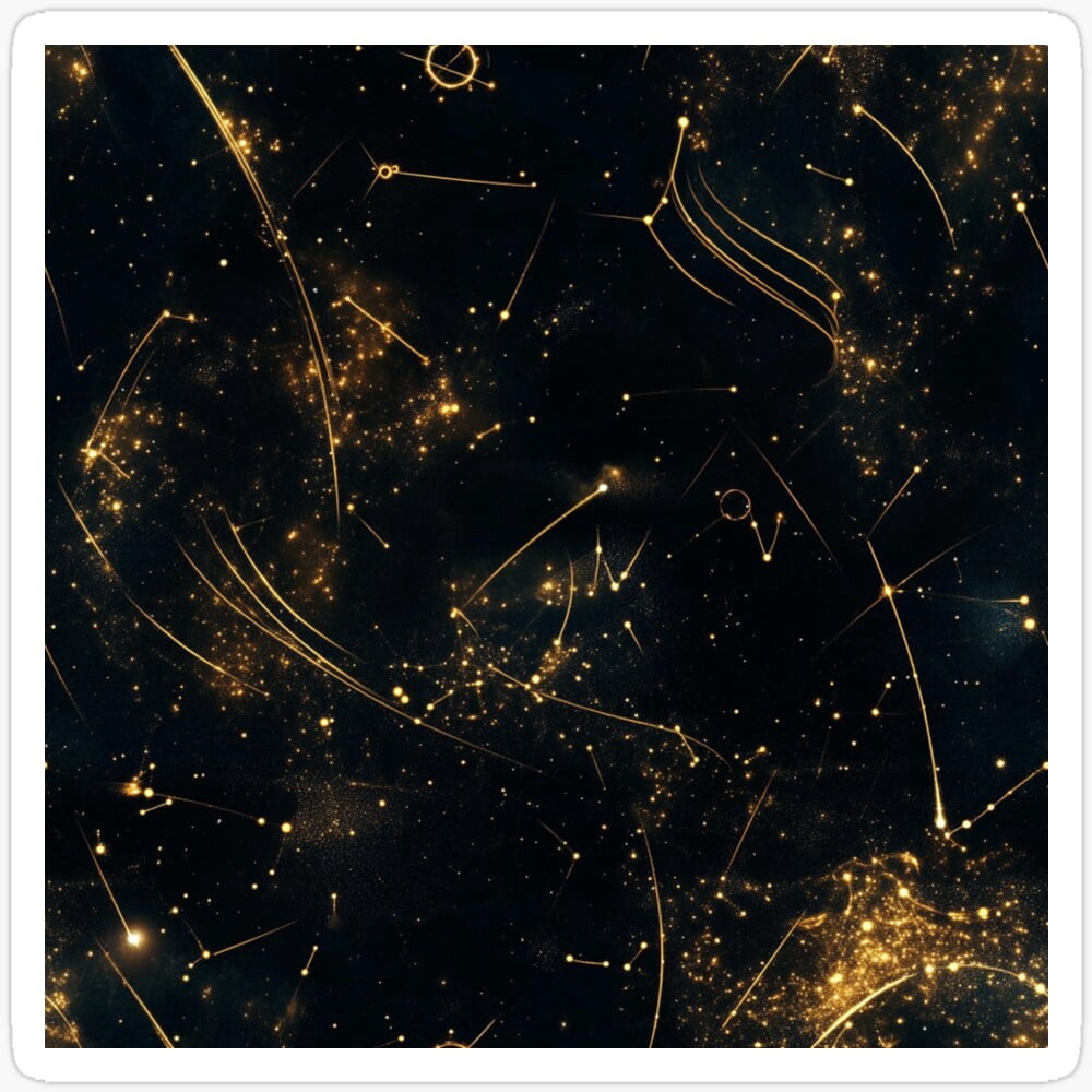 Celestial Map With Precious Reflections Sticker Kir-4061 - Walmart.com