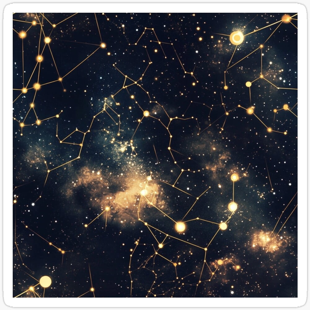 Celestial Map With Precious Reflections Sticker Kir-4066 - Walmart.com