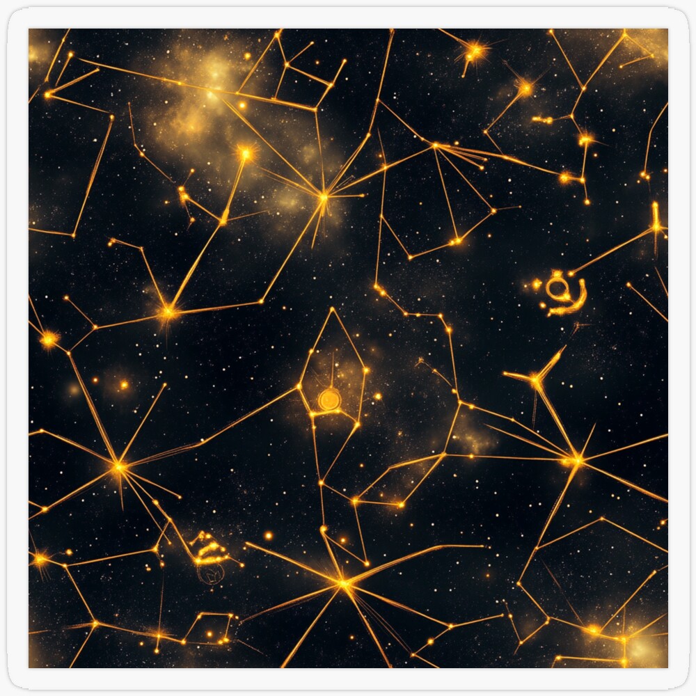 Celestial Map With Precious Reflections Sticker Kir-4071 - Walmart.com