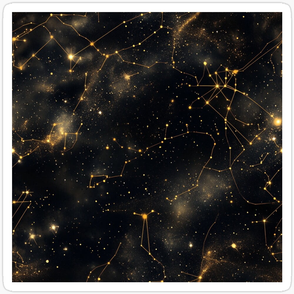 Celestial Map With Precious Reflections Sticker Kir-4076 - Walmart.com