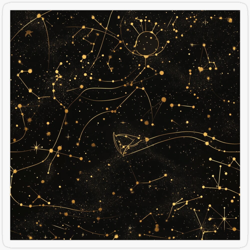 Celestial Map With Precious Reflections Sticker Kir-4077 - Walmart.com