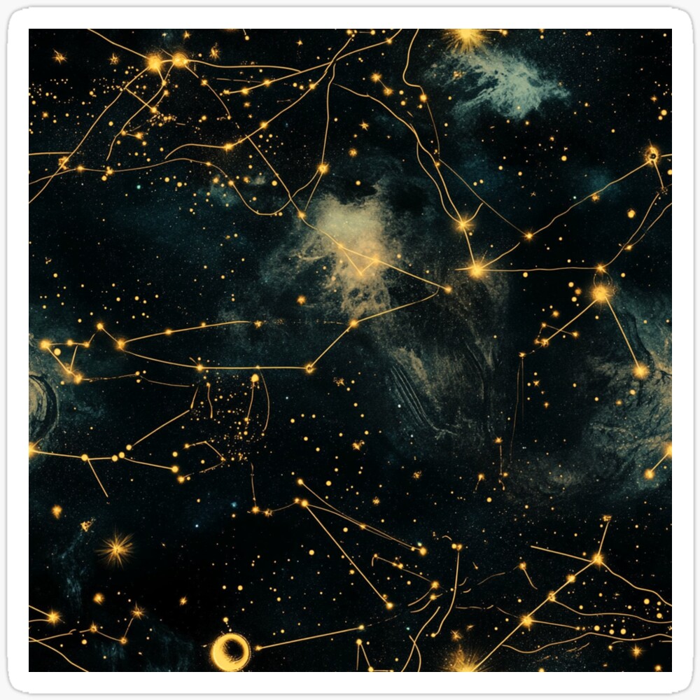 Celestial Map With Precious Reflections Sticker Kir-4078 - Walmart.com