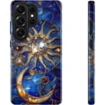 Celestial Moon And Sun Phone Case, Aesthetic Stained Glass Art Case ...