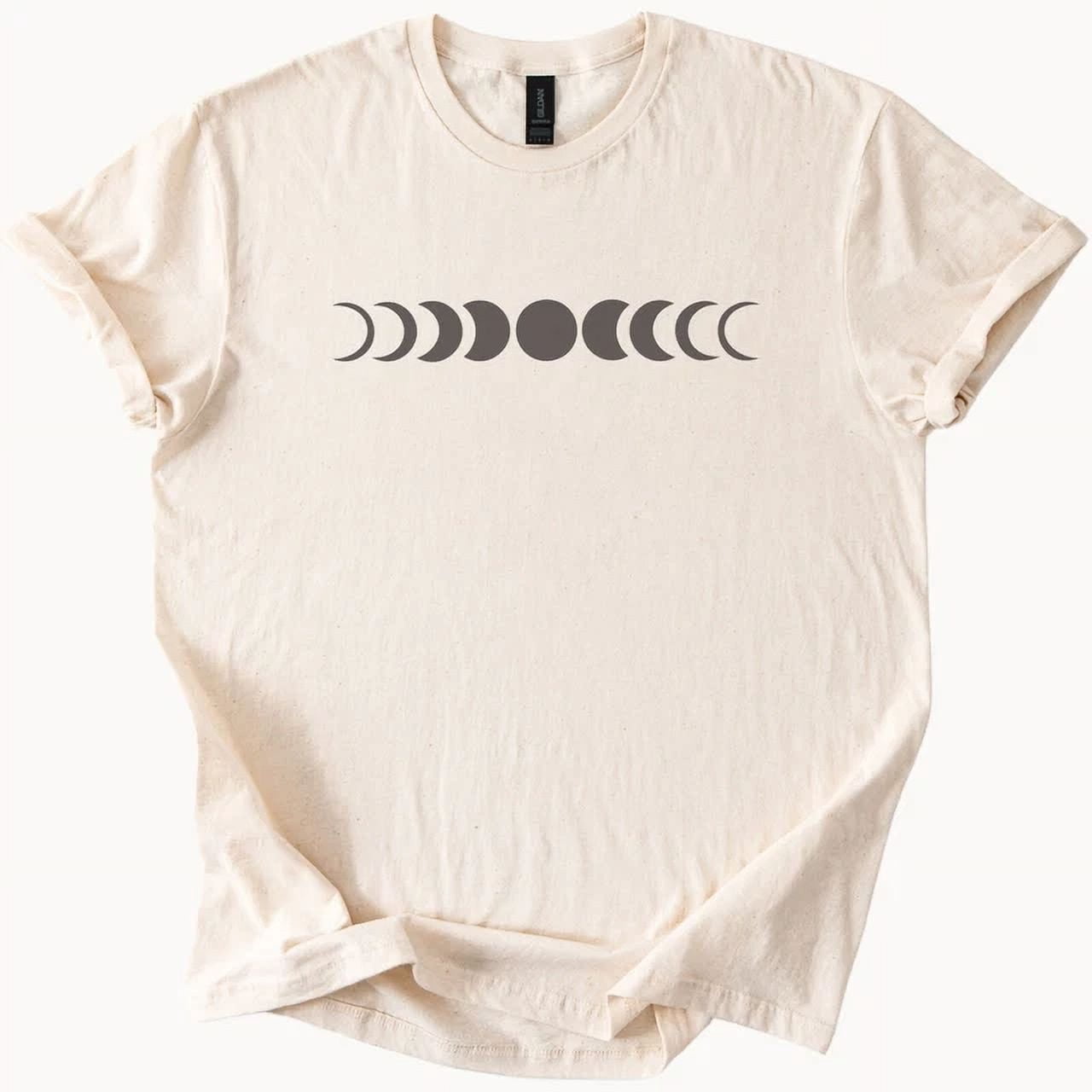 Celestial Moon Phases Tee Lunar Cycle Graphic Shirt Boho Moon Design ...