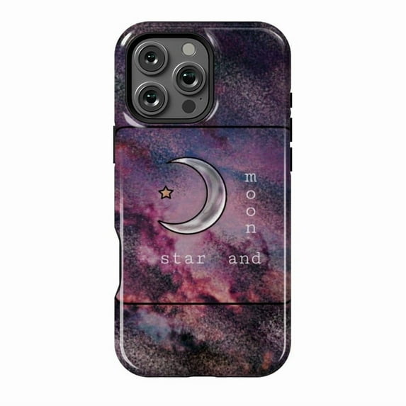 Celestial Moon Star Pattern Art iPhone Case 17 16 15 14 13 12 11 Pro ...