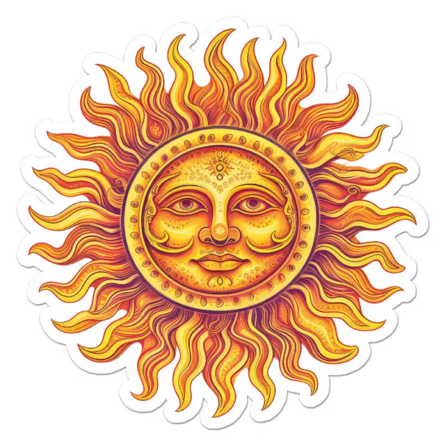 Celestial Moon Sticker Indoor Outdoor Phone Decal Water Bottle Stickers ...