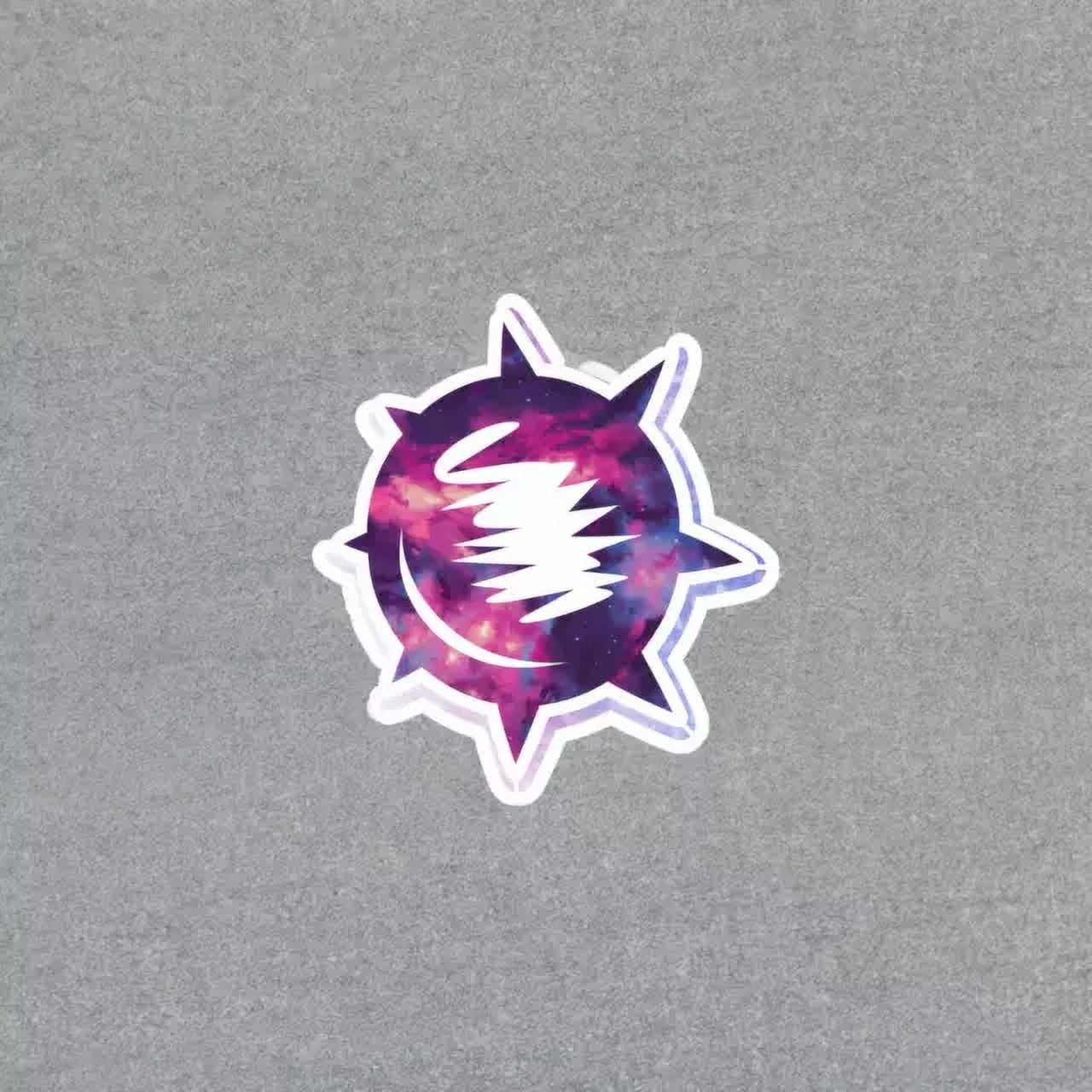 Celestial Moon Sun Galaxy Sticker - Cosmic Purple Space Decalphone ...