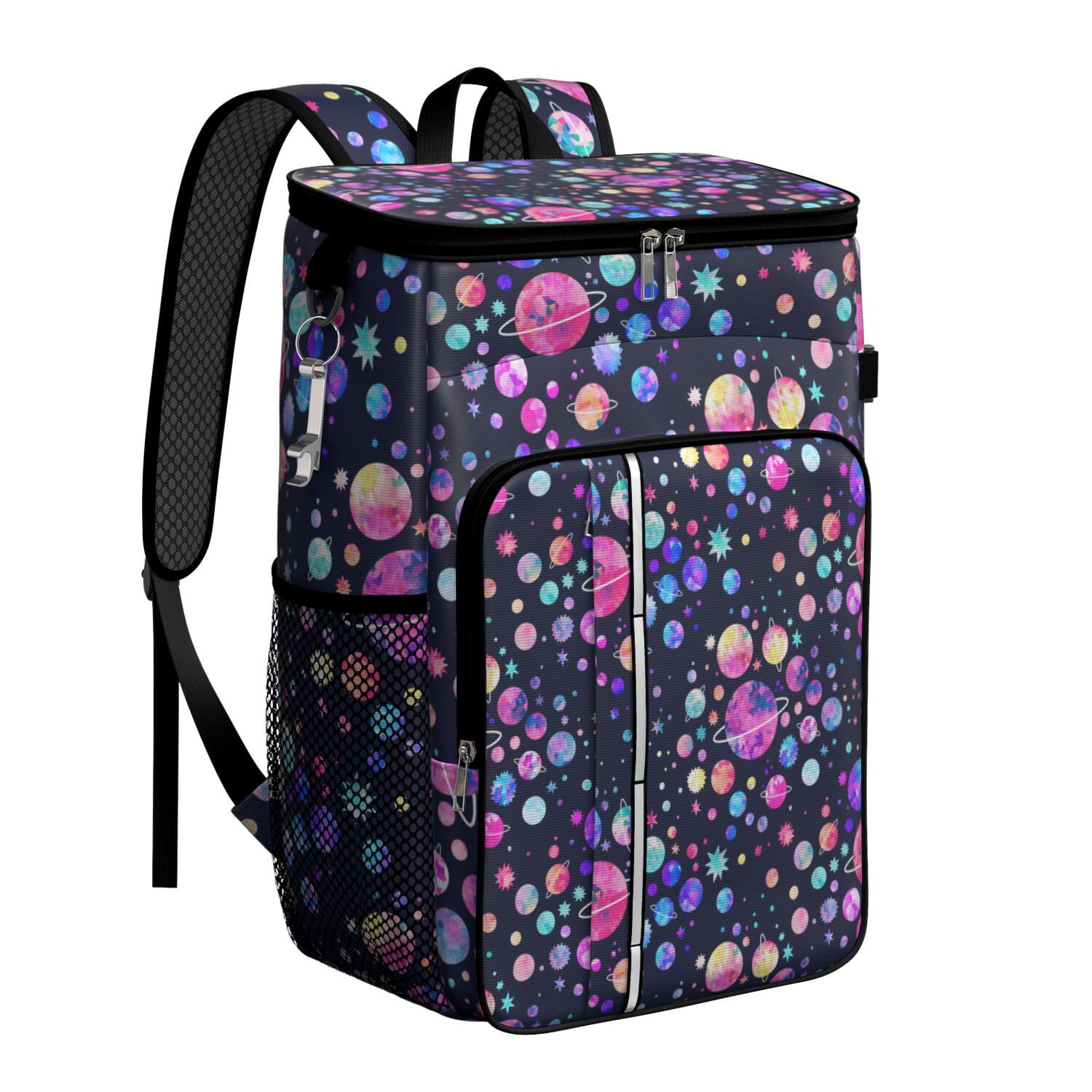 Celestial Moon and Stars Cooler Backpack, Space Exploration Design ...
