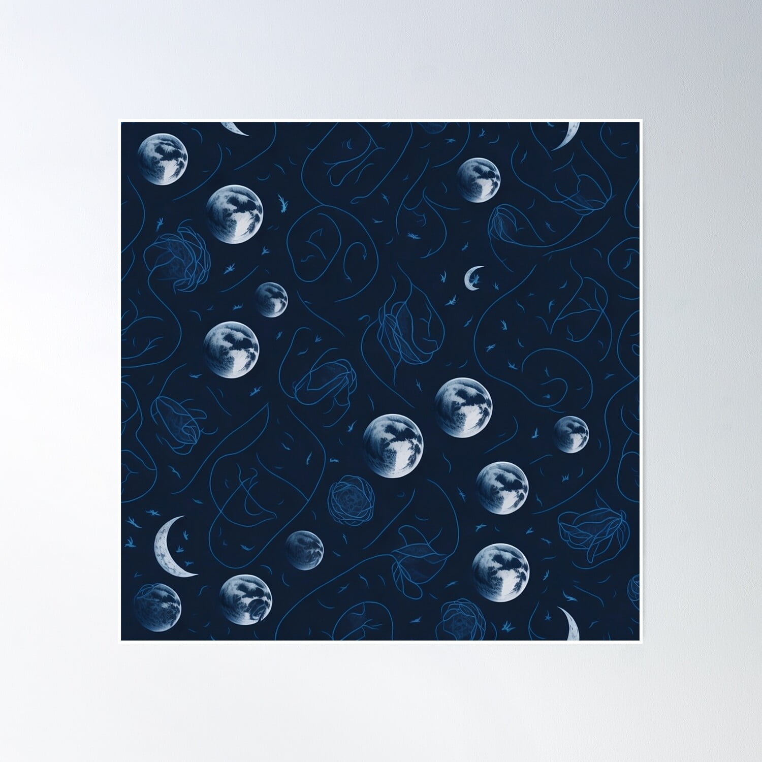 Celestial Moons: Ethereal Patterns For Cosmic Creations Poster Wall Art ...