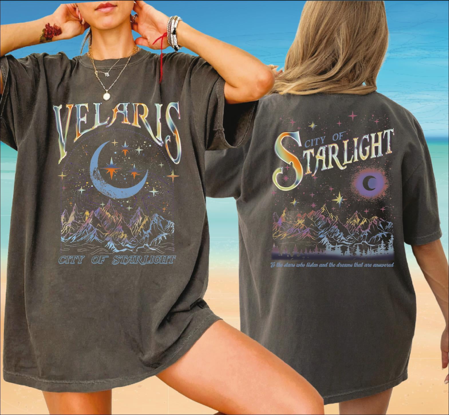 Celestial Mountain Artwork Comfort Colors Velaris City of Starlight ...
