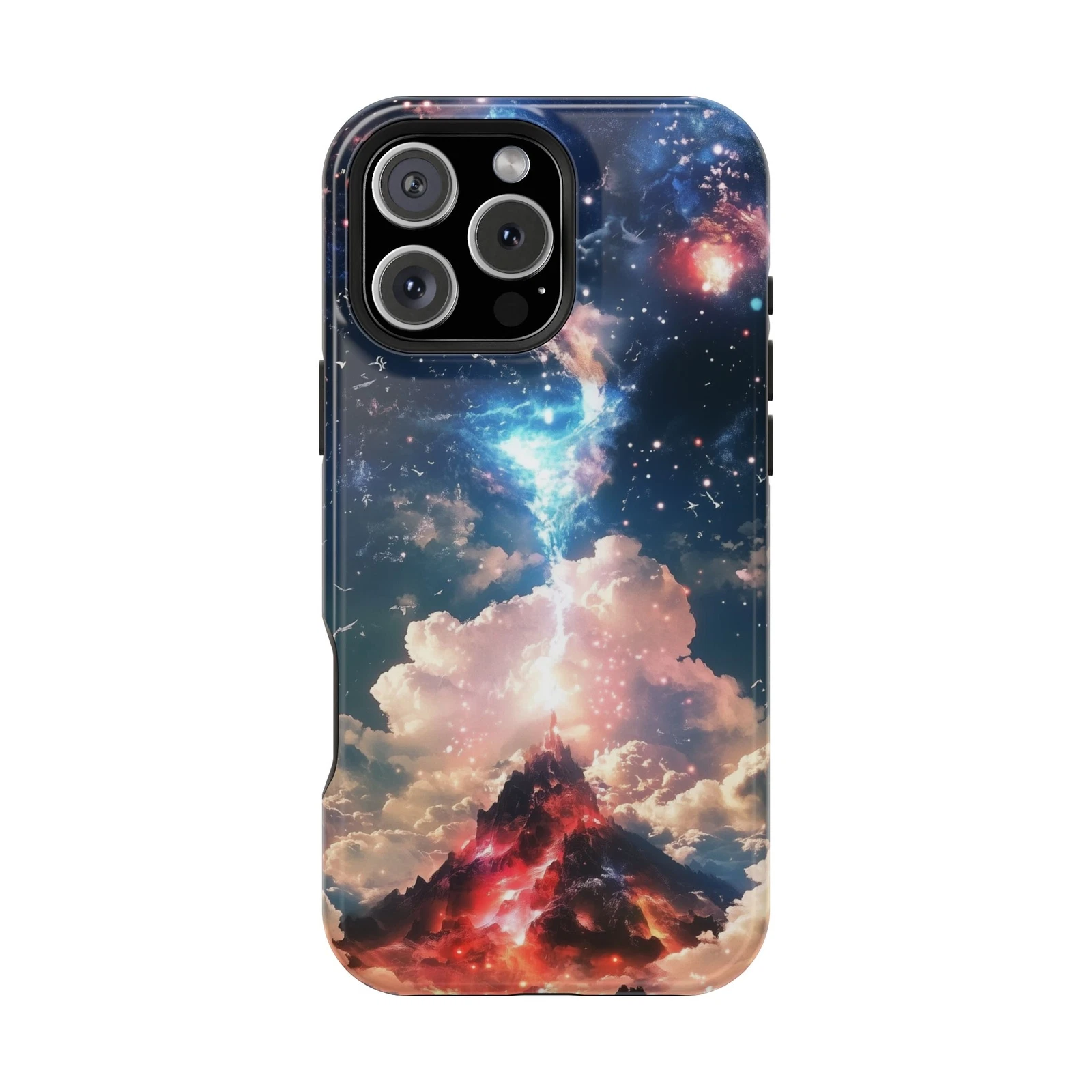 Celestial Mountain Peaks Sky Scene Case for iPhone 11-17 Pro Max ...