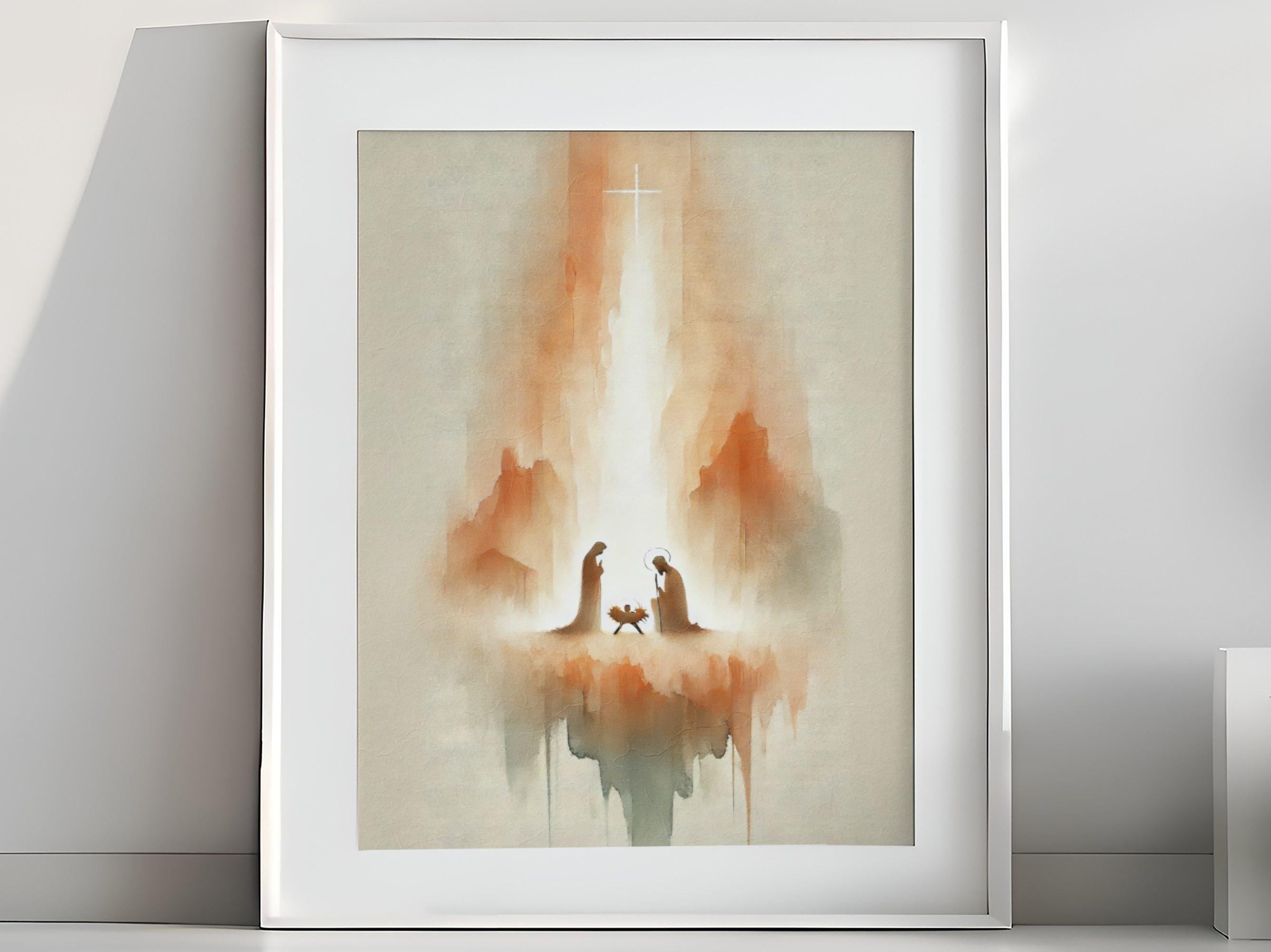 Celestial Nativity, Nativity Scene, Kristmas Jesus, Holy Family ...