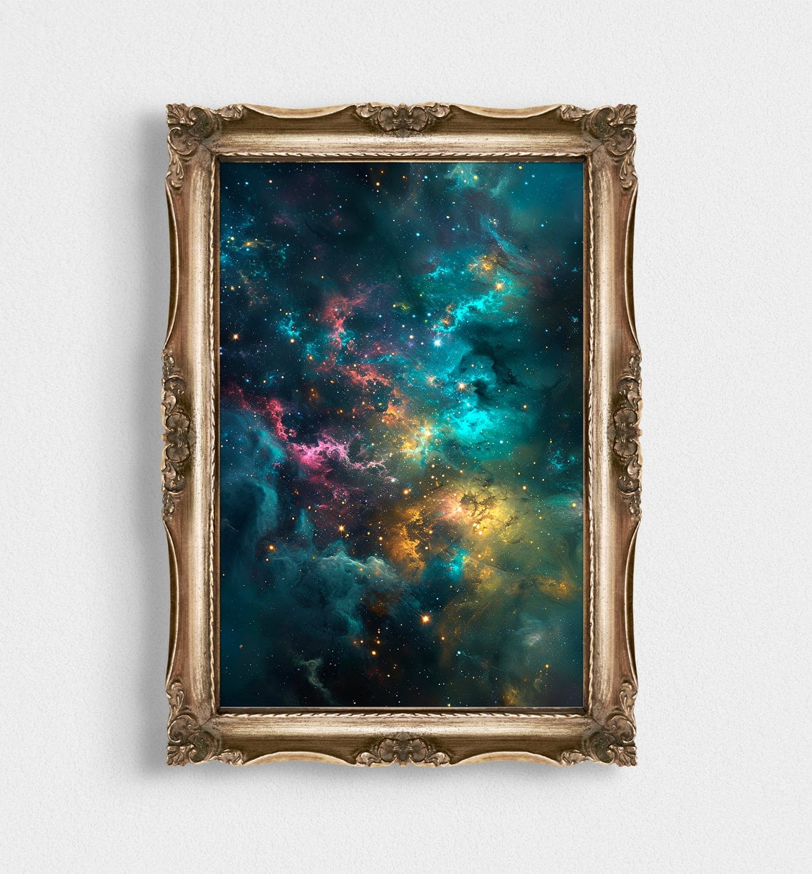 Celestial Night Sky Poster, Starry Sky Poster, Enchanting Night ...
