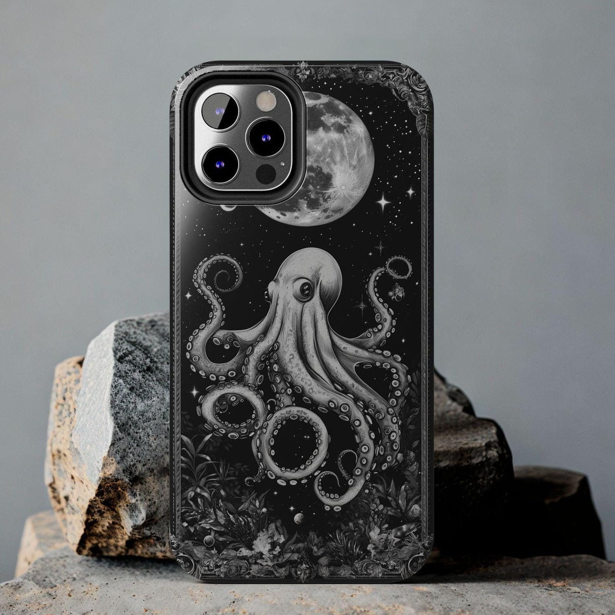 Celestial Octopus Full Moon Kraken Ocean Phone Case 17 16 15 14 13 12 ...