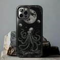 Celestial Octopus Full Moon Ocean Kraken Phone Case 17 16 15 14 13 12 ...