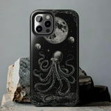 Celestial Octopus Full Moon Ocean Kraken Phone Case 17 16 15 14 13 12 ...