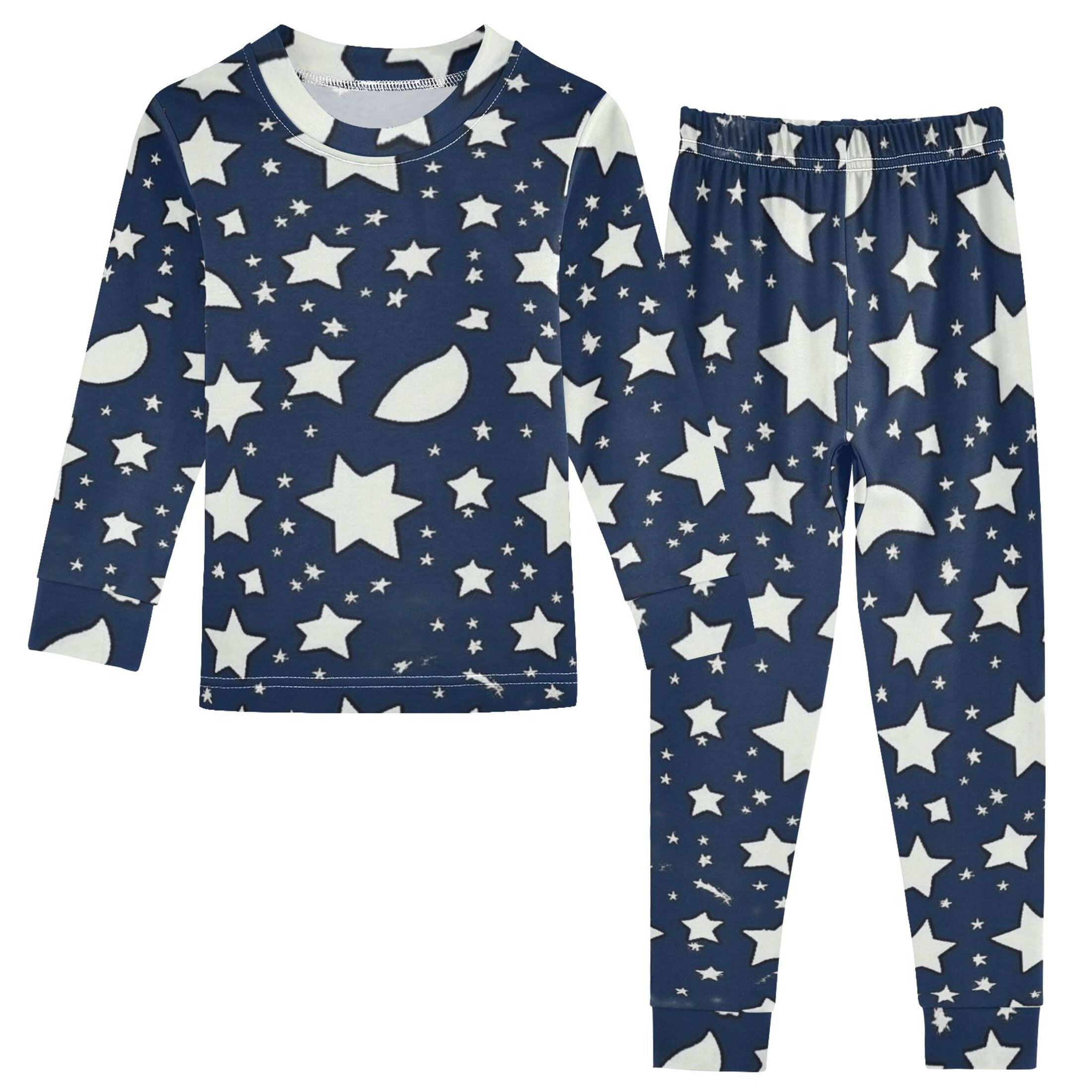 Celestial Patterns Design Cotton Pajamas 2 Piece Set Sleepwear Soft and ...