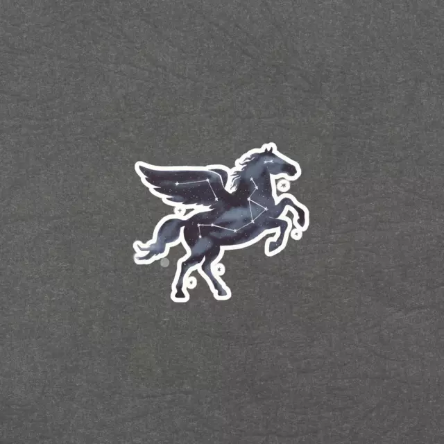 Celestial Pegasus Sticker - Watercolor Constellation Horse Art ...