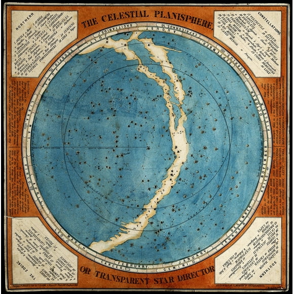 Celestial Planisphere Poster