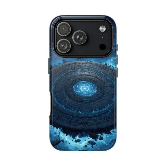 Celestial Platform Ritual Runes Blue Sky Divine Scene Phone Case with ...