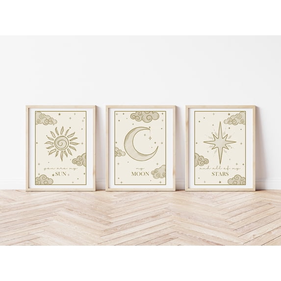 Celestial Posters, Celestial Wall Art, Boho Celestial Printed Poster ...