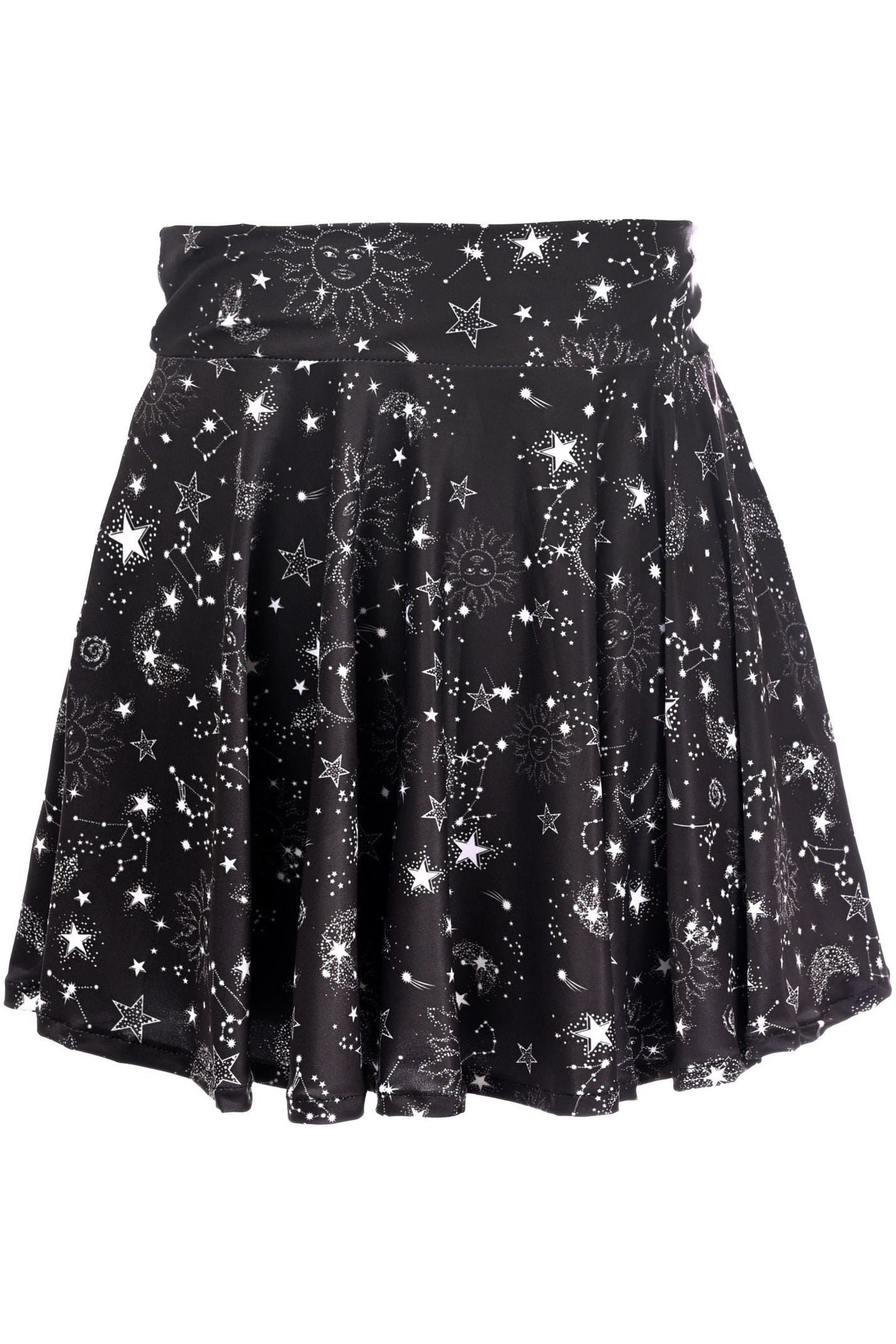 Celestial Print Stretch Lycra Skirt - Walmart.com