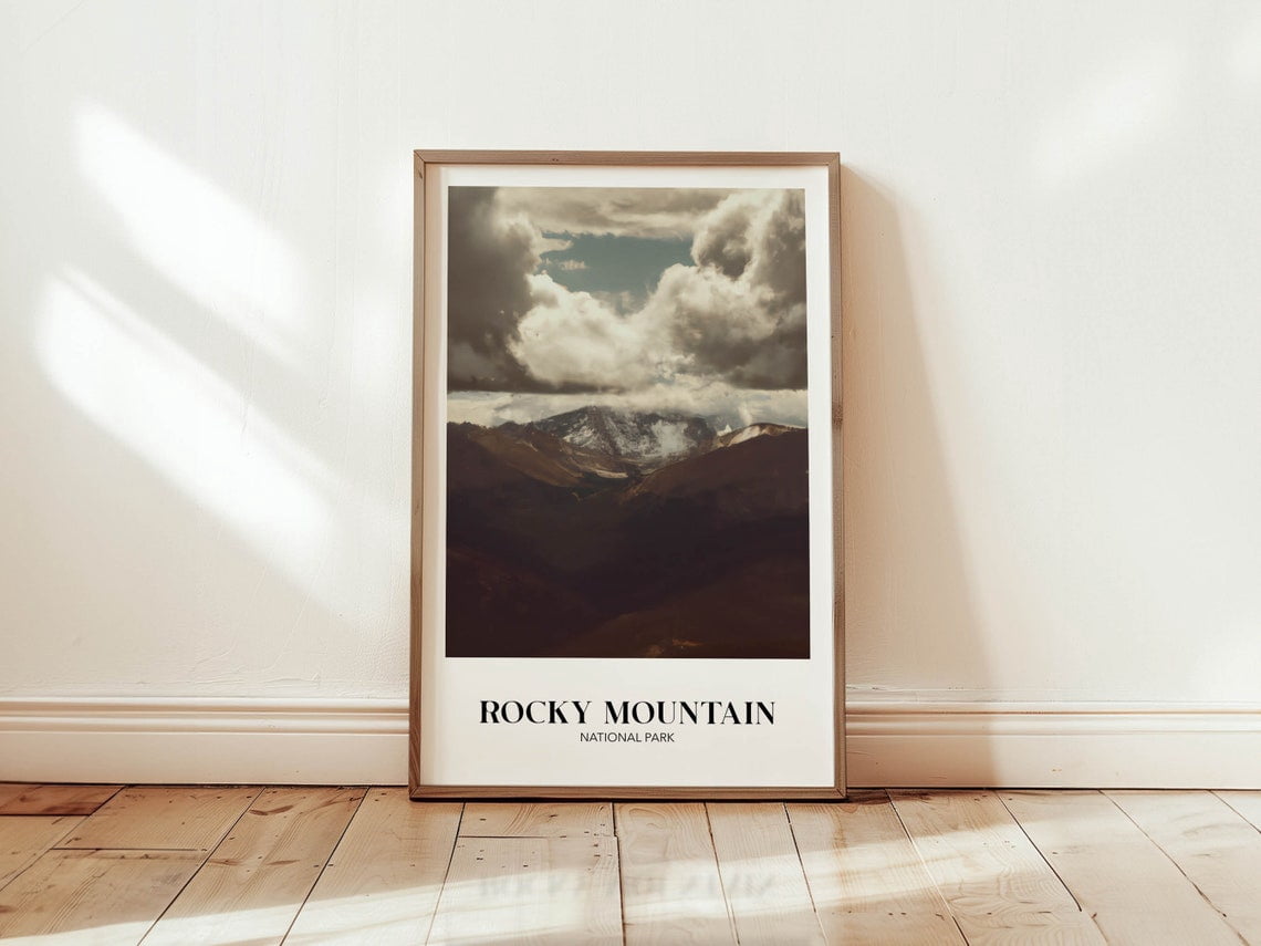 Celestial Rocky Mountain National Park Poster Print Country Travel ...