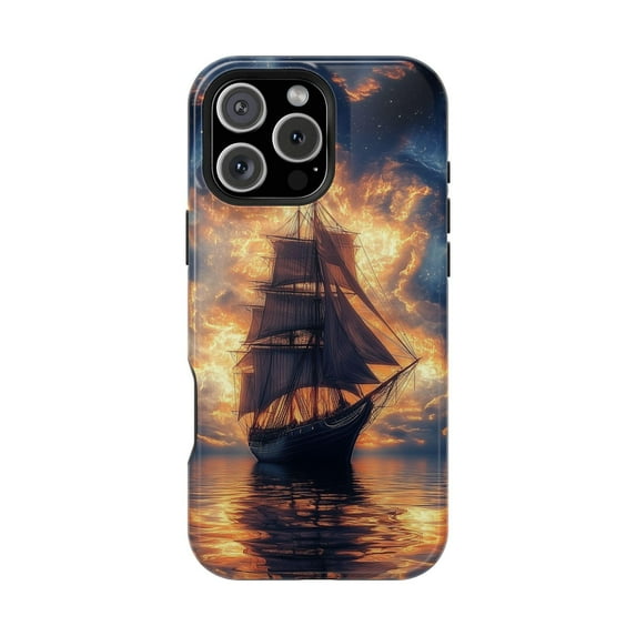 Celestial Sail Ship Twilight Horizon Sky Phone Case with iPhone 17 to 11 Pro Max - Walmart.com