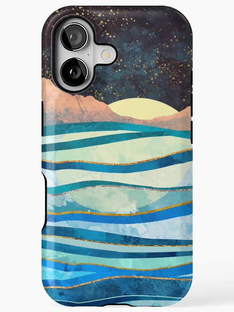 Celestial Sea Abstract Ocean Scenery iPhone Case 11 12 13 14 15 16 17 ...