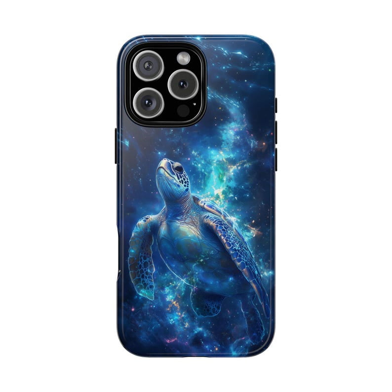 Celestial Sea Turtle Swimming Stars Nebula Ocean Phone Case for 11 12 ...