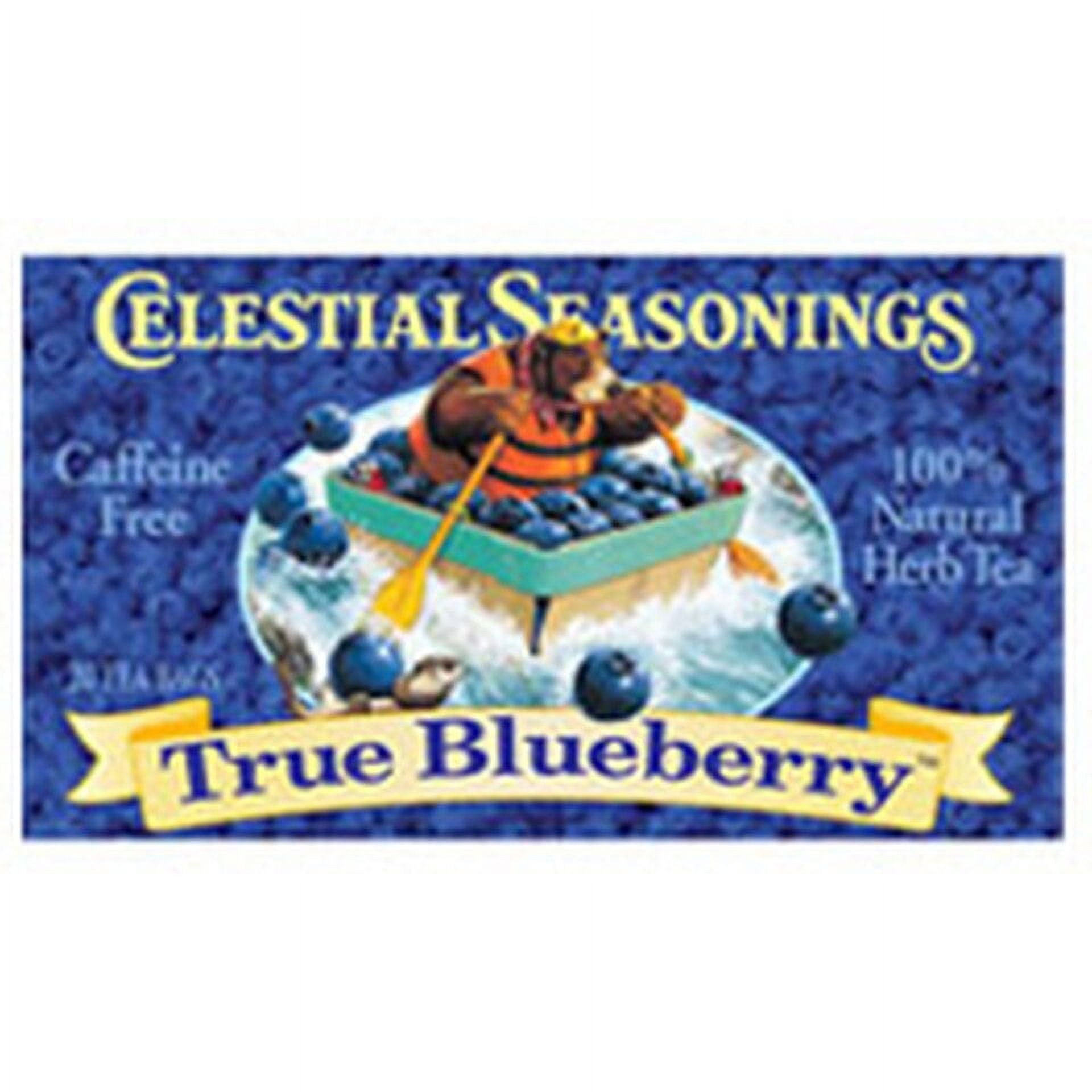 Celestial Seasoning Hot Sweet True Blueberry Herbal Tea, Caffeine Free ...
