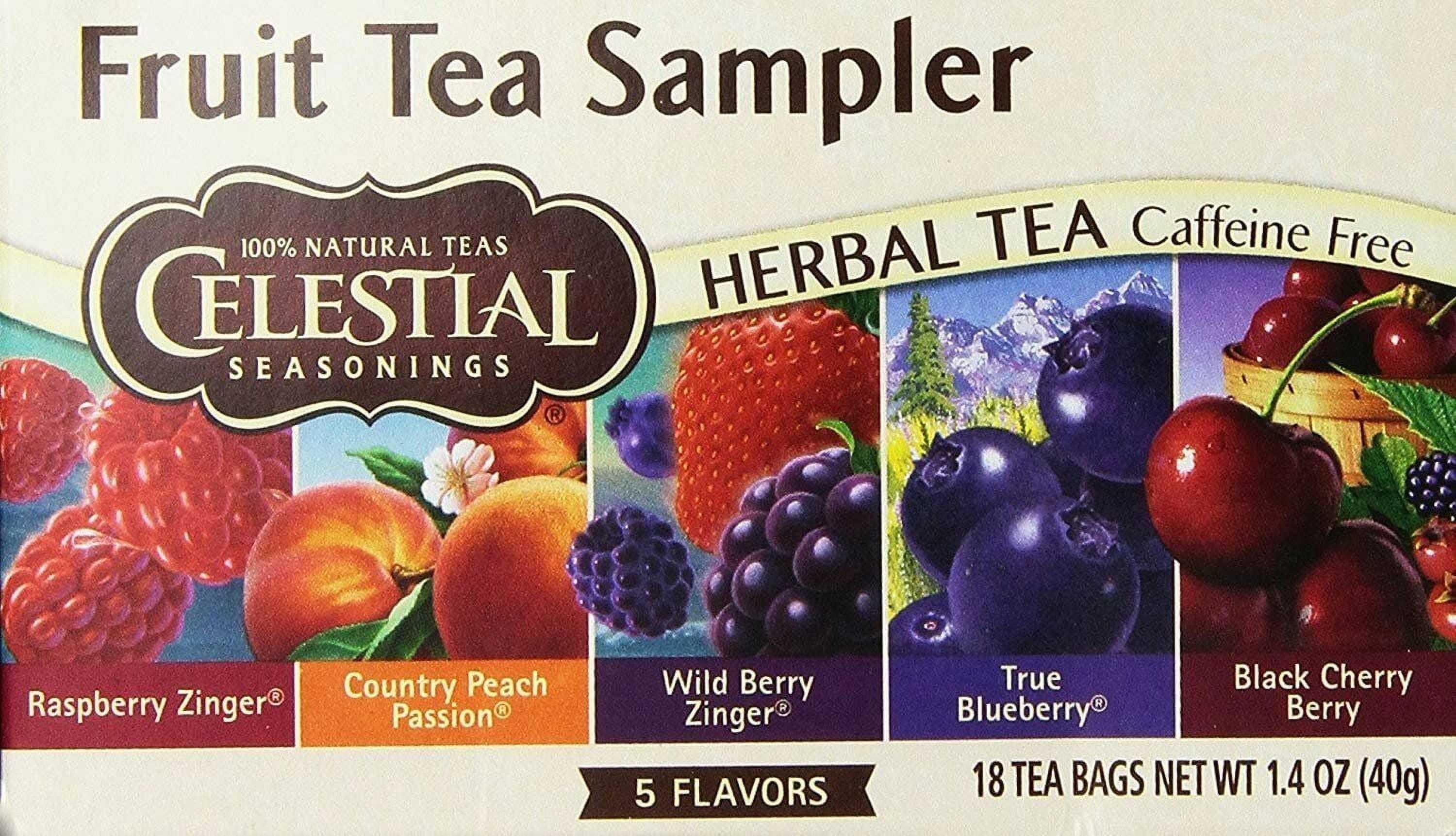 Celestial Seasoning Fruit Tea Sampler 18 bags Two Boxes - Walmart.com
