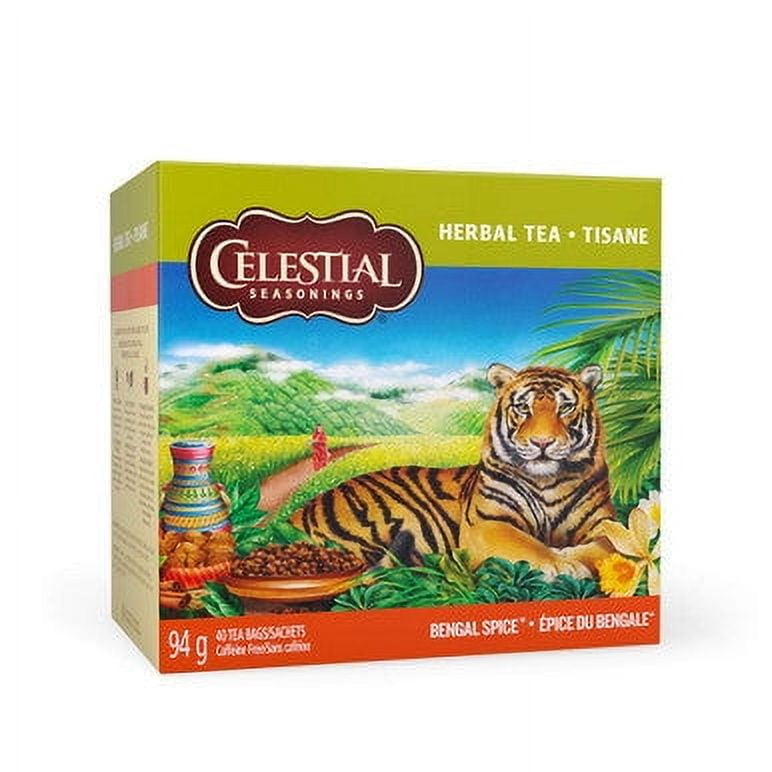 Celestial Seasonings Caffeine Free Bengal Spice Herbal Tea 40 Tea Bags ...
