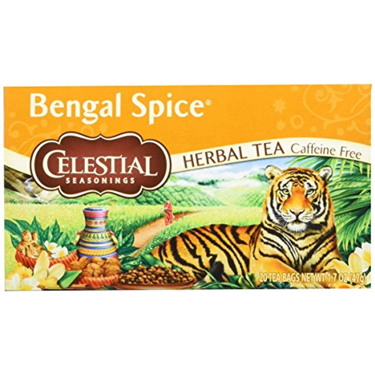 Celestial Seasonings Bengal Spice Tea, 20 Count, 1.7 Oz - Walmart ...