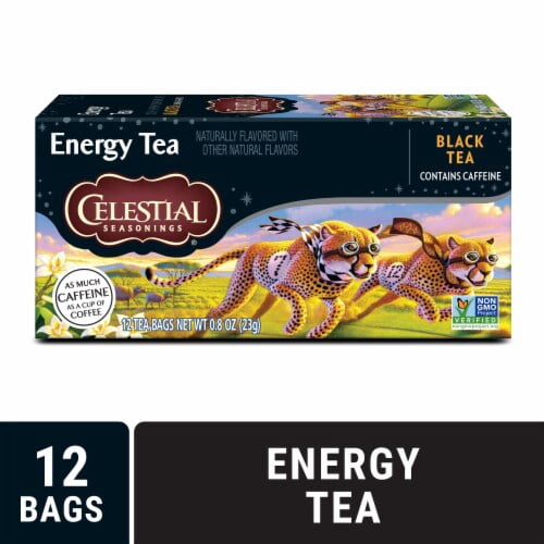 Celestial Seasonings Caffeinated Energy Black Tea 12 ct - Pack of 2 ...