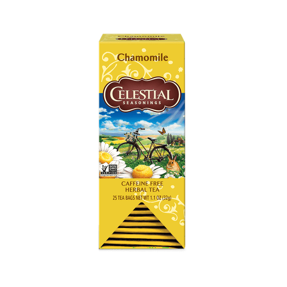 Celestial Seasonings Chamomile Herbal Tea 25 Count | Caffeine-Free ...