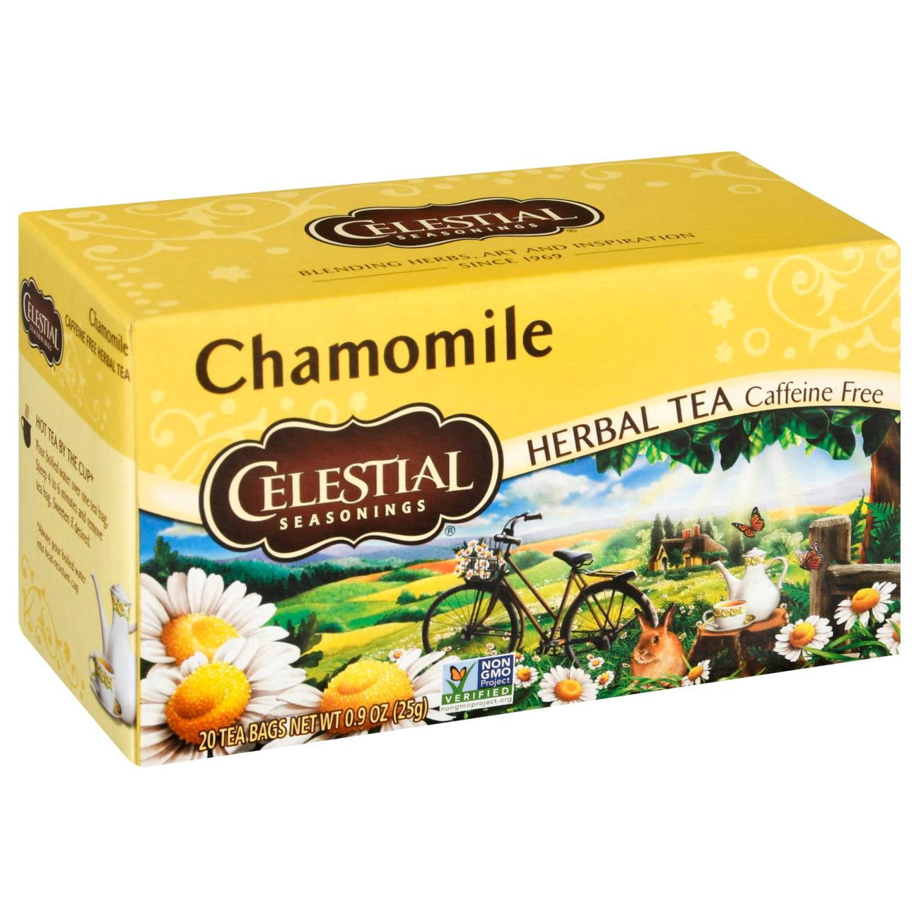 Celestial Seasonings Chamomile Herbal Tea Bags 20 ct - Walmart.com