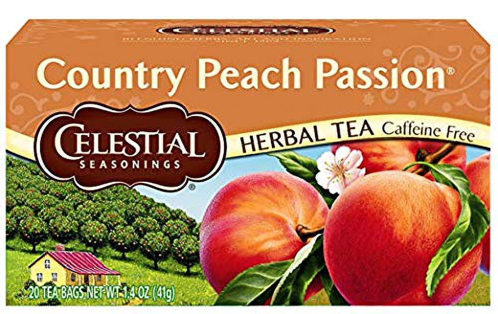 Celestial Seasonings Country Peach Passion Herbal Tea, 20 Count ...