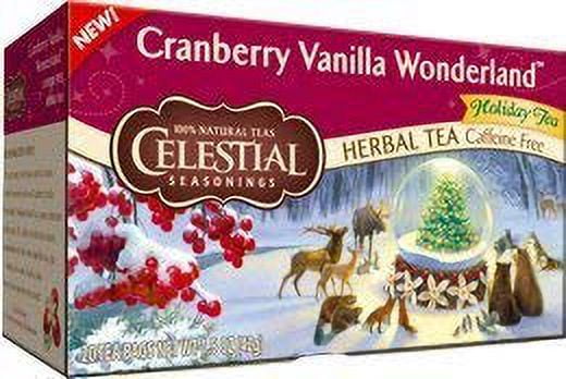 Celestial Seasonings Cranberry Vanilla STF9 Wonderland Holiday Tea 20 ct 2 Boxes (2 boxes ...