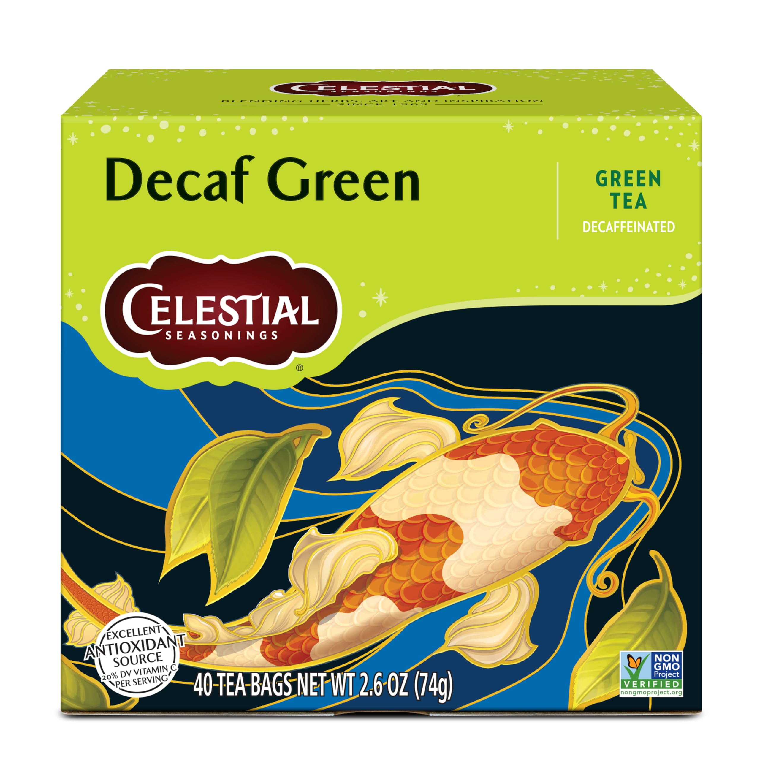 Celestial Seasonings Decaf Green Tea 40 Count H1 - Walmart.com