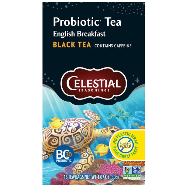 Celestial Seasonings English Breakfast Probiotic Black Tea Bags (18 ...