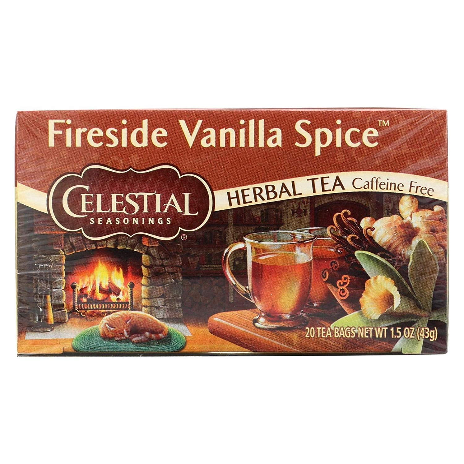 Celestial Seasonings Fireside Vanilla Spice Tea, 20 Tea Bags - Walmart.com