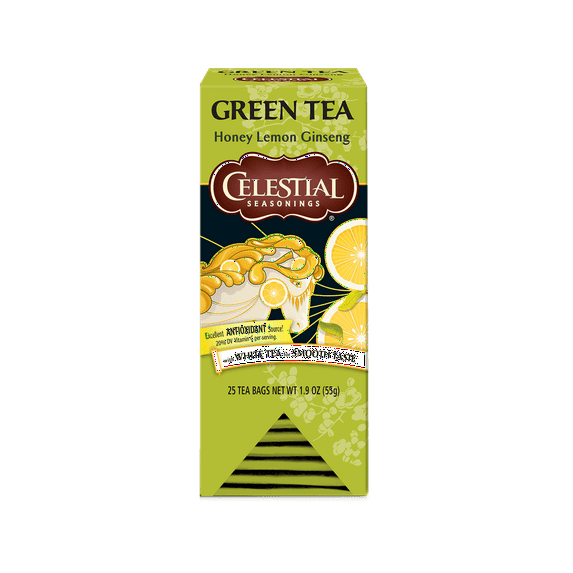 Celestial Seasonings Green Tea Honey Lemon Ginseng with White Tea ...