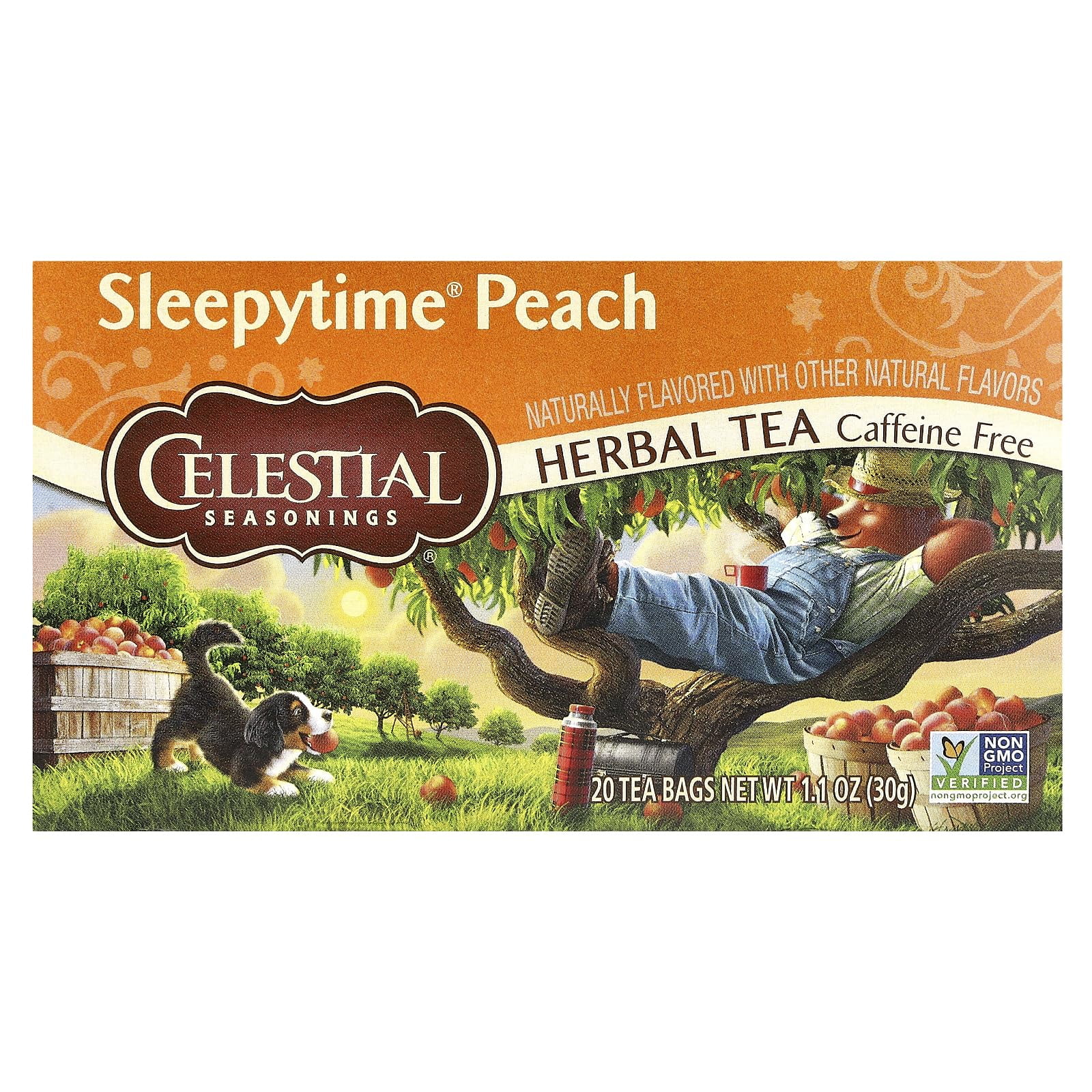 Celestial Seasonings Herbal Tea, DMF15 Sleepytime Peach, 20 ct ...