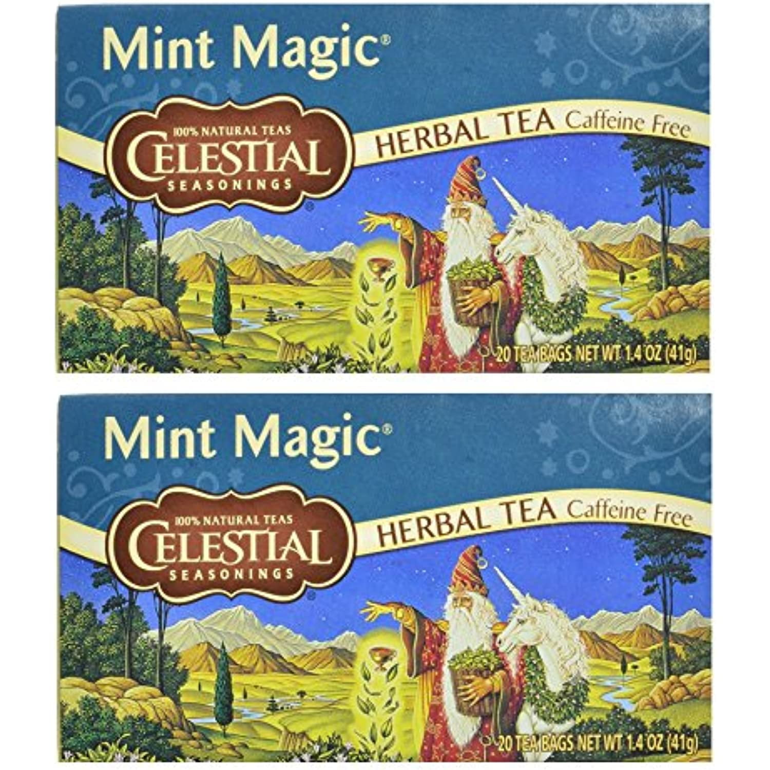 Celestial Seasonings Herbal Tea, Mint Magic, (2 Pack) - Walmart.com